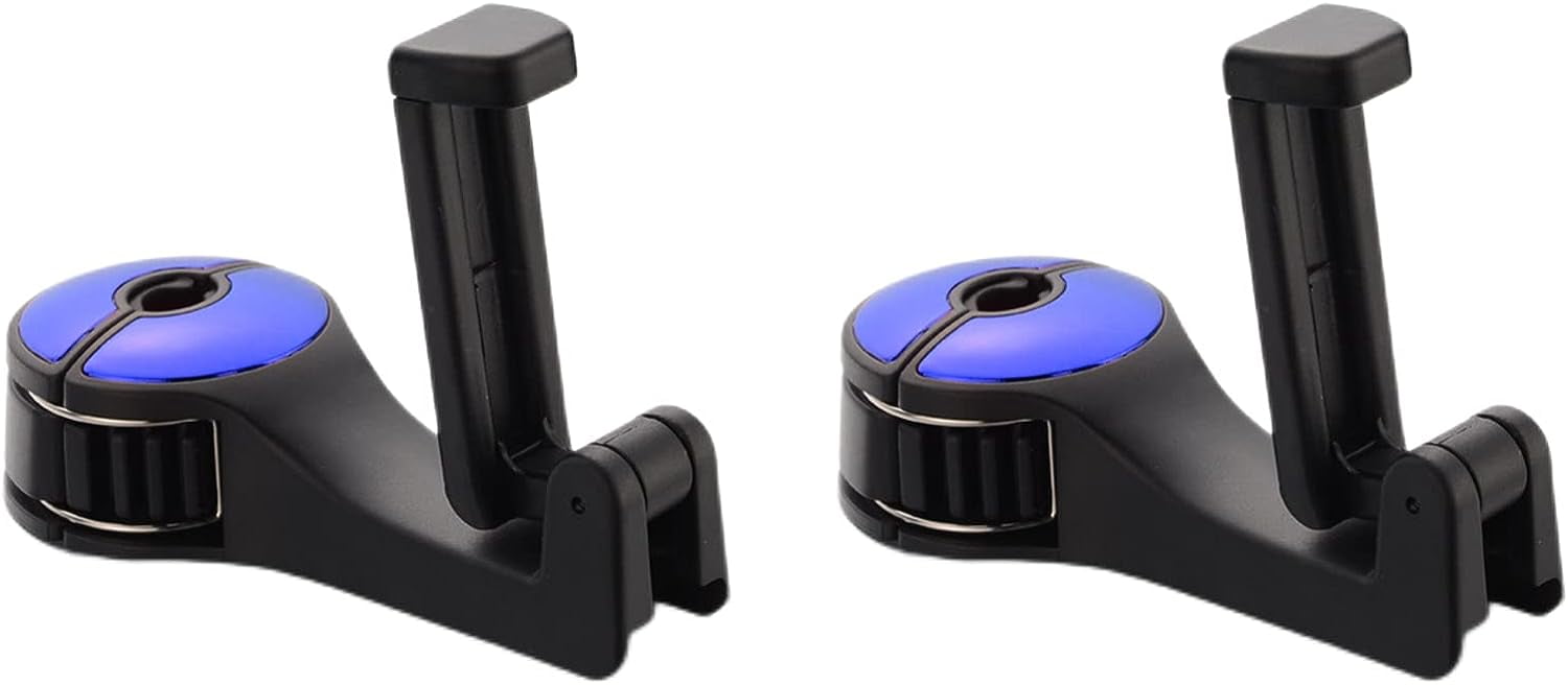 2 In 1 Car Headrest Hidden Hook, Car Seat Hooks with Phone Holder ...