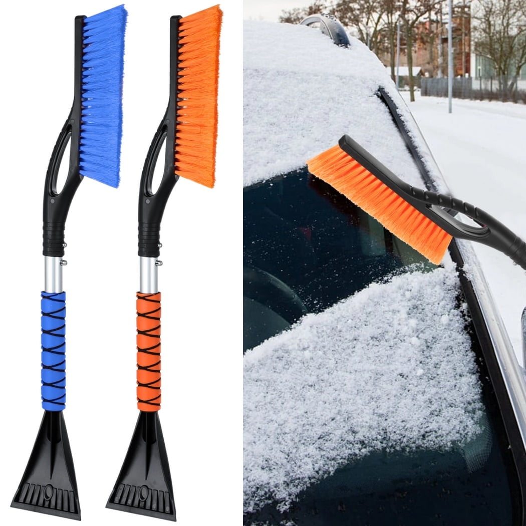 2-In-1 Car Snow Brush & Ice Scraper, 2 Pcs Detachable Car Snow Frost ...