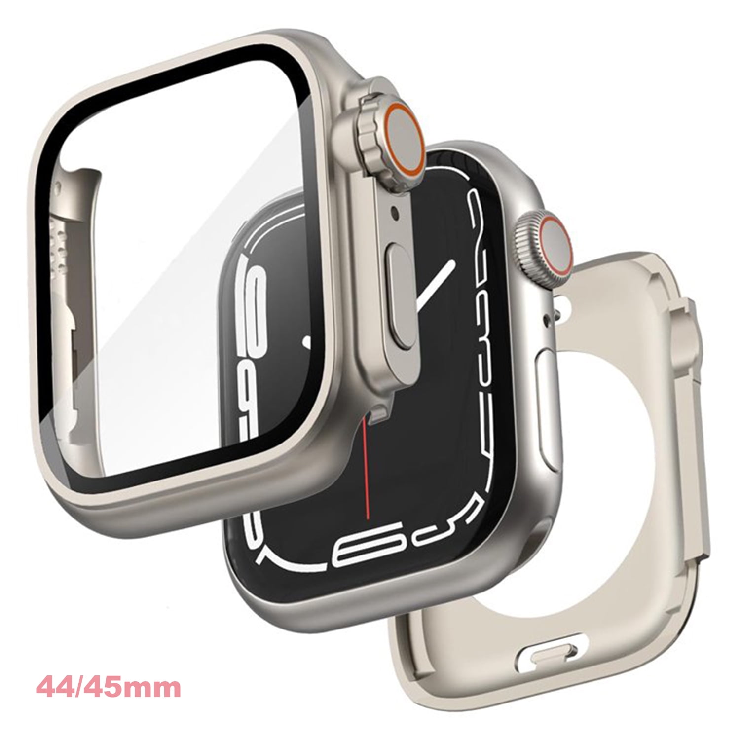 2 In 1 Case For Apple Watch Screen Protector 44mm, [Ultra Appearance ...
