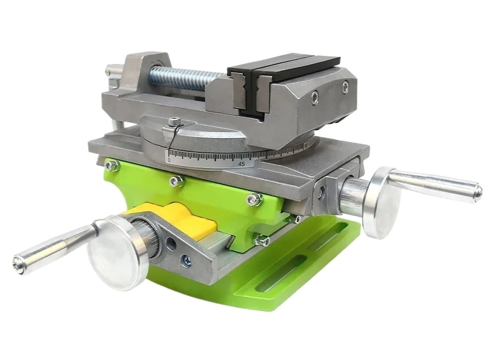 2 In 1 Cross Slide Vice Table Compound Milling Drilling Vise Swivel ...