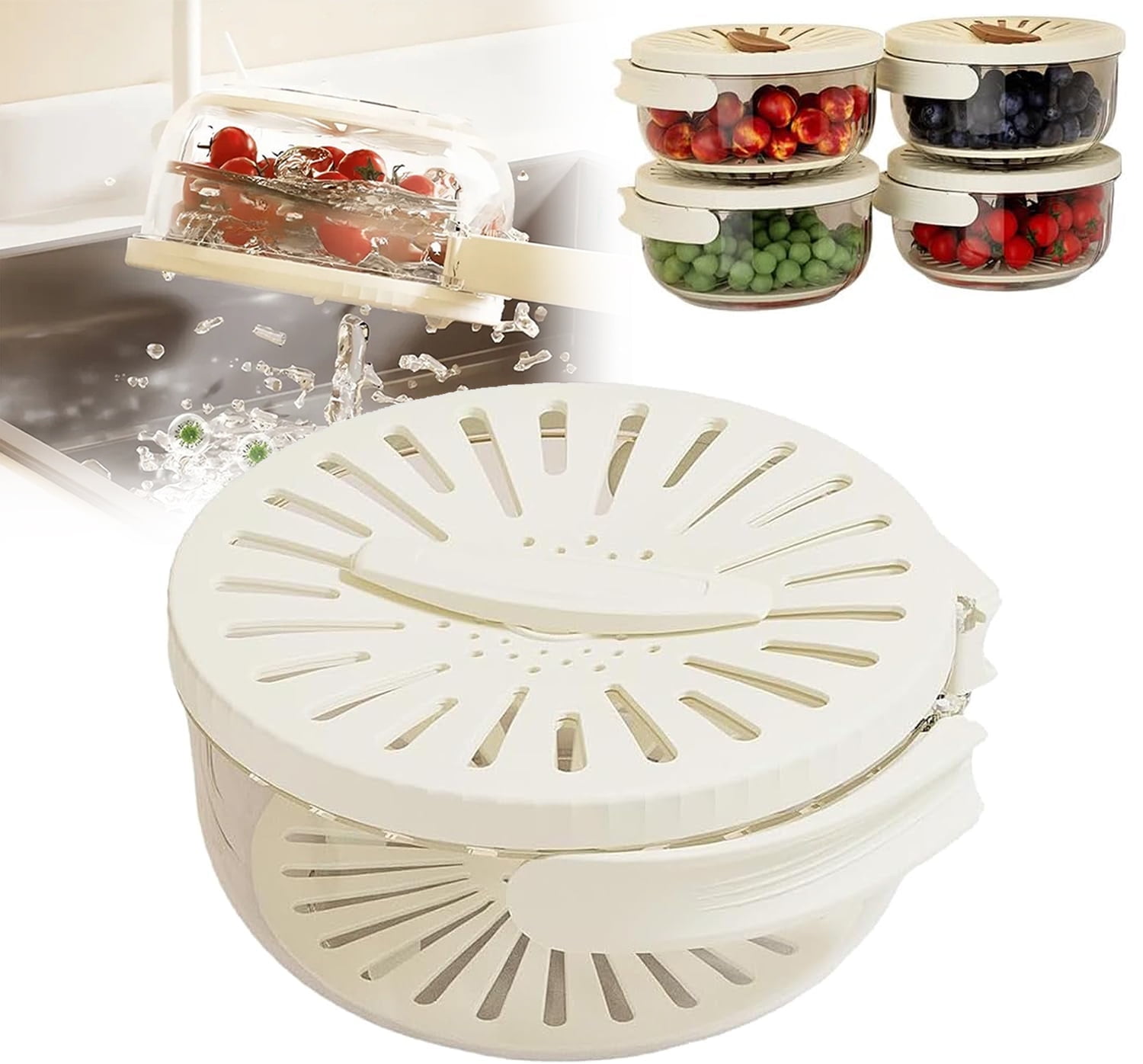 2-In-1 Draining and Preservation Basket: Simplify Washing & Storing ...