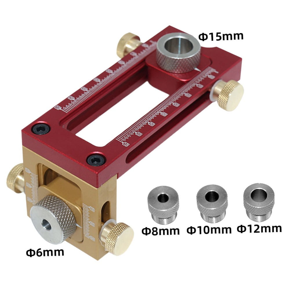 2 In 1 Drill Guide Dowel Jig for Woodworking with Adjustable Hole Depth ...