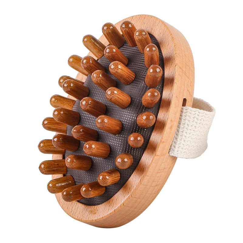 2 In 1 Dry Skin Body Massage Brush Natural Bristle Dead Skin Remover ...