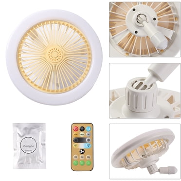 Bell and Howell Socket Ceiling Ceiling Fan with White Finish, Light ...