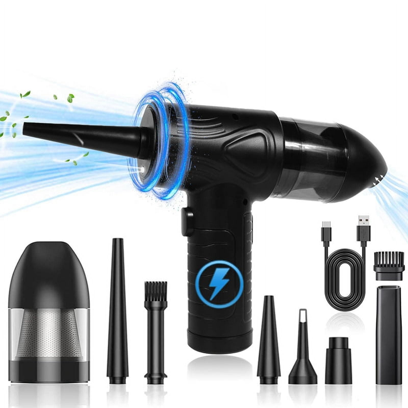 2-In-1 Electric Compressed Air Duster, Cordless Air Duster and Vacuum ...