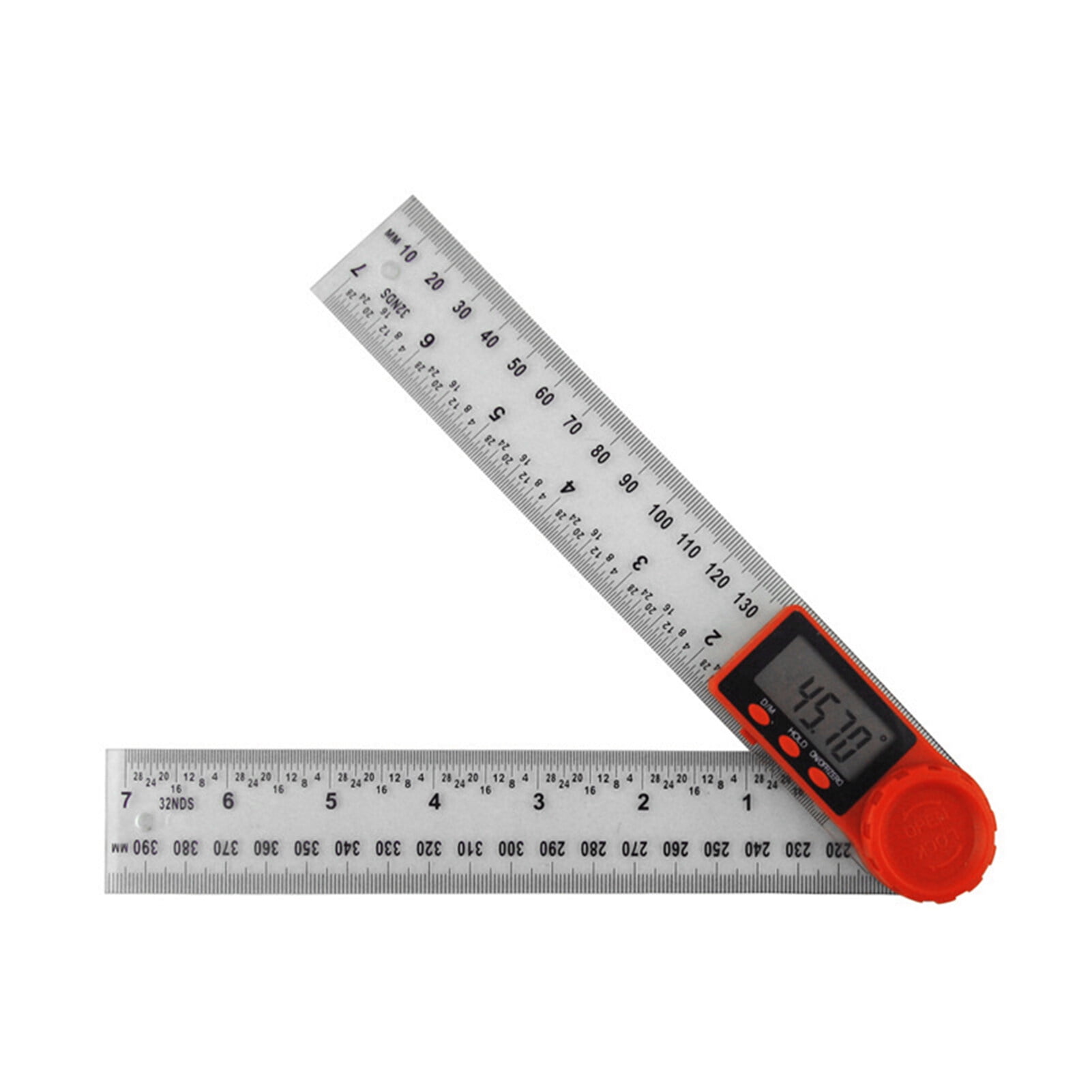 2-In-1 Folding Measuring Ruler 200mm Plastic Electronic Ruler ...