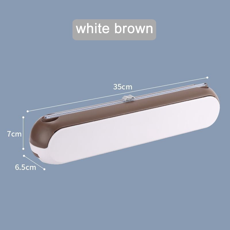 2 In 1 Food Fixing Foil Cling Film Dispenser Magnetic Wrap Dispenser ...