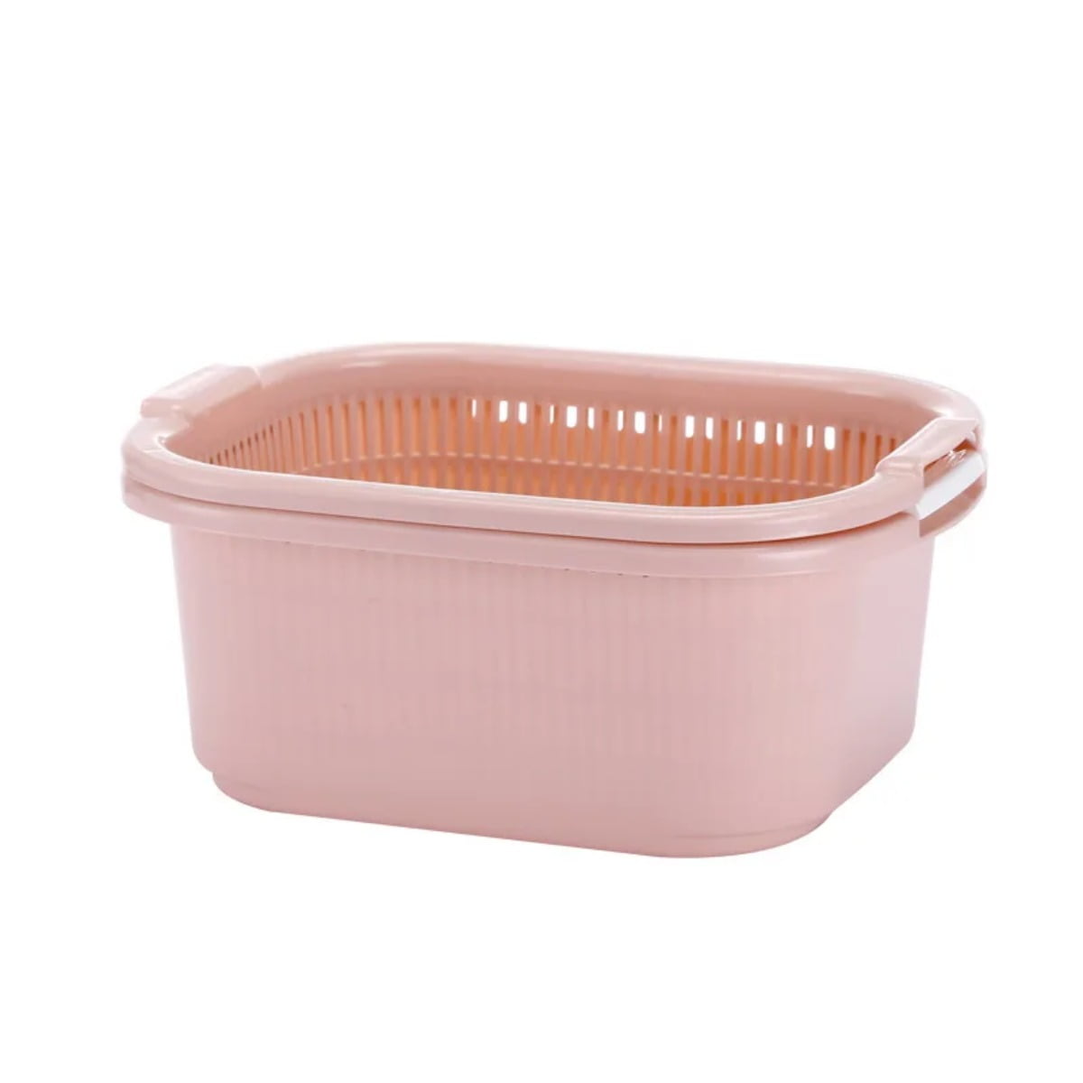 2 In 1 Fruit Basket Storage Boxes Kitchen Sink Drain Basin Wash Fruits ...