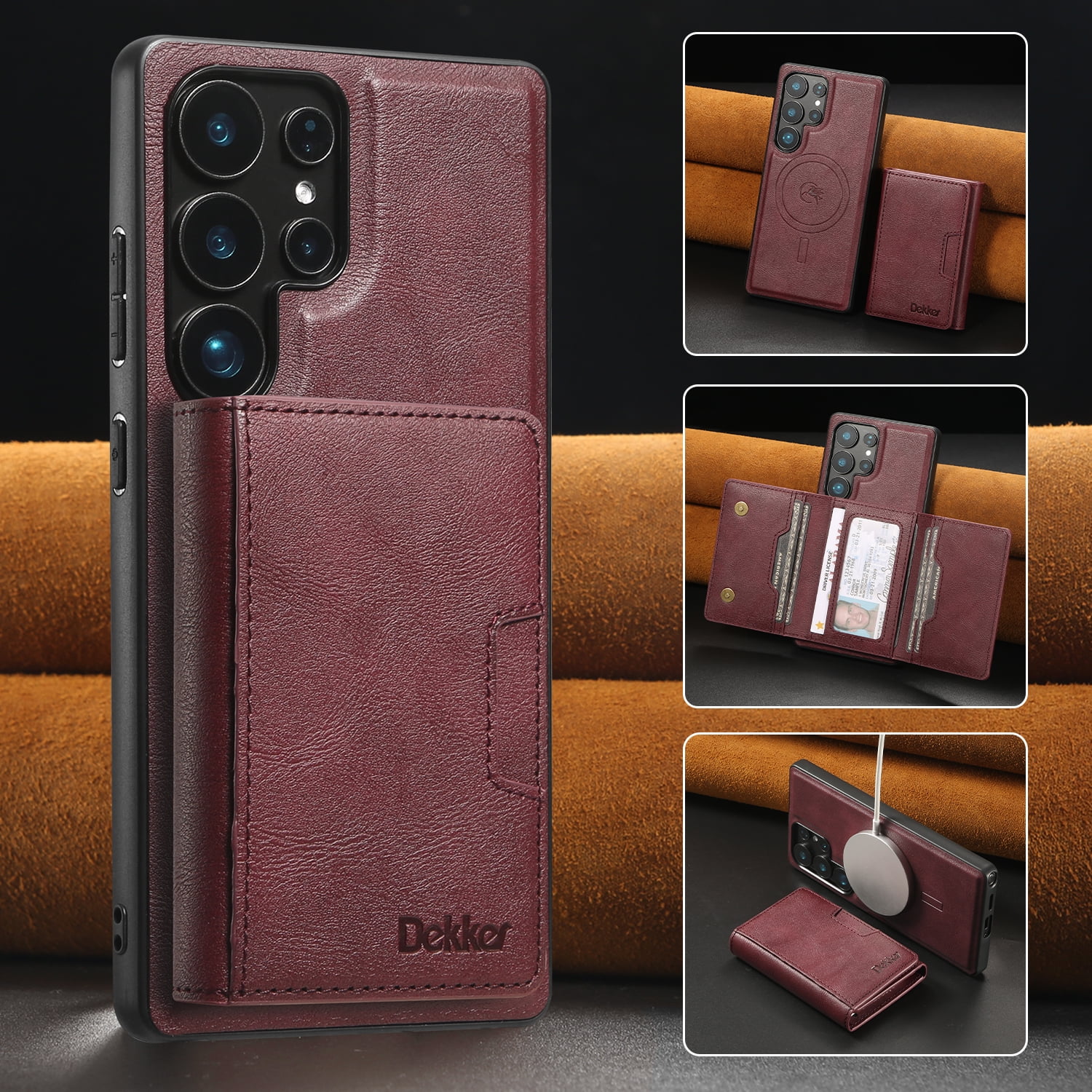 2 In 1 Function Wallet Case for Samsung Galaxy S25 Compatible with ...