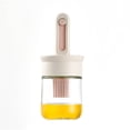2 In 1 Glass Oil Dispenser Bottle Retractable Food Grade Silicone ...