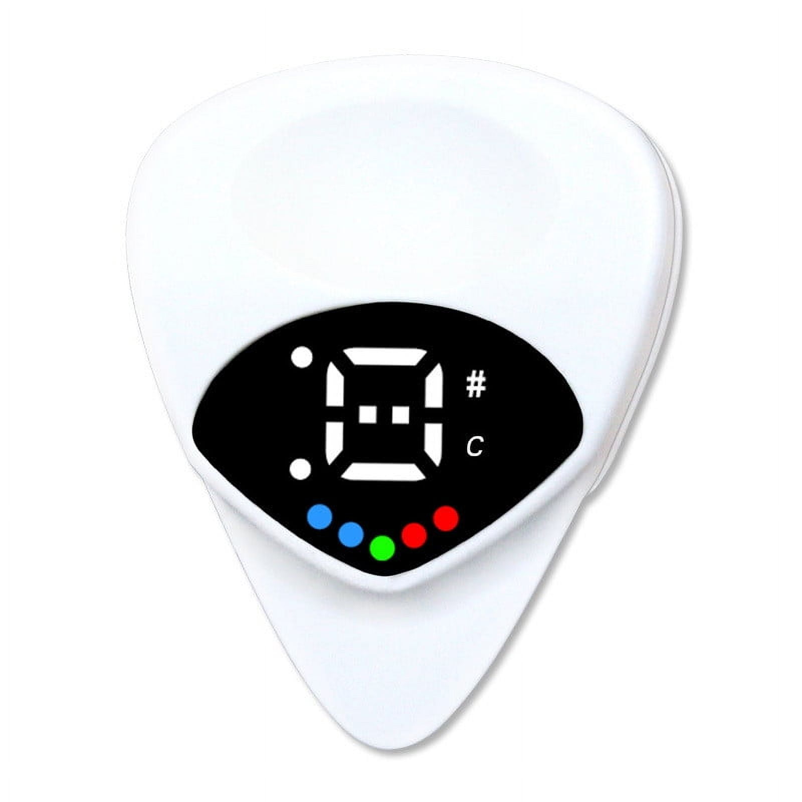 2 In 1 Guitar Tuner and Guitar Pick, Guitar Pick Plectrum with 12 Equal ...
