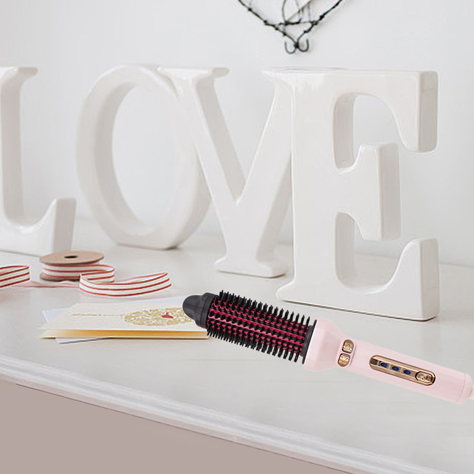 2 In 1 Hair Dryer Brush Automatic Rotating Hot Air Styler Tourmaline ...