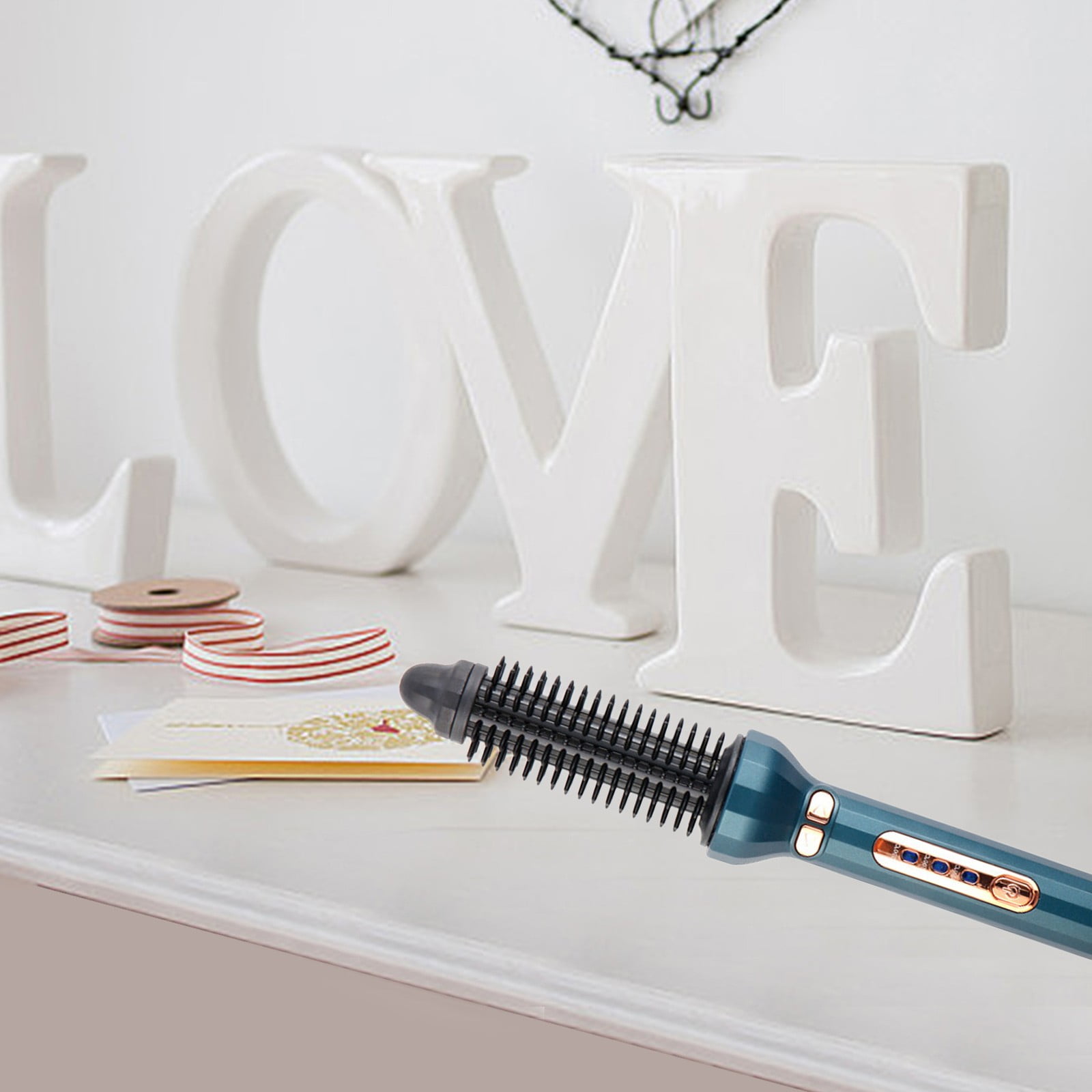 2 In 1 Hair Dryer Brush Automatic Rotating Hot Air Styler Tourmaline ...