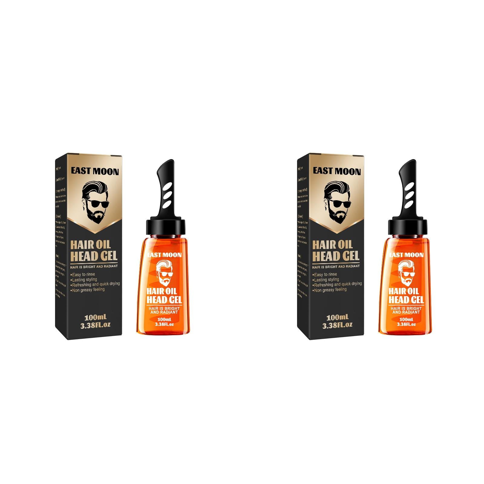 2 In 1 Hair Wax Gel With Comb Long Lasting Men'S Hair Styling Gel Tool ...