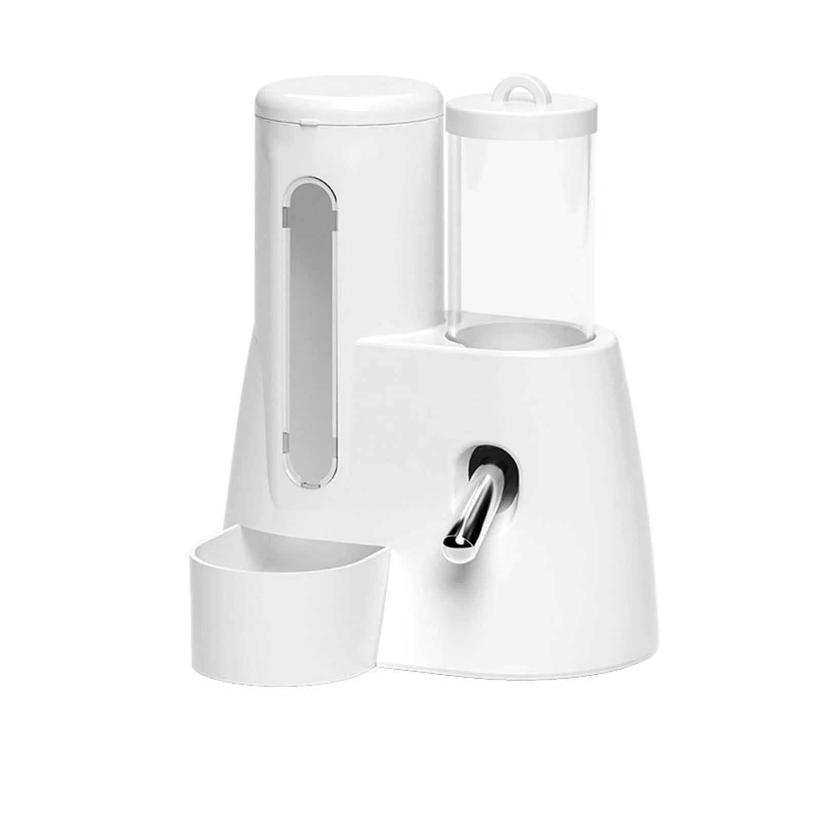 2-In-1 Hamster Water Bottle And Food Dispenser Leak Proof Design For ...