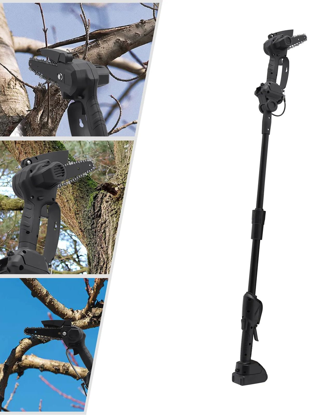 2-In-1 High Reach Pole Chainsaw for Tree Trimming And Garden Pruning ...