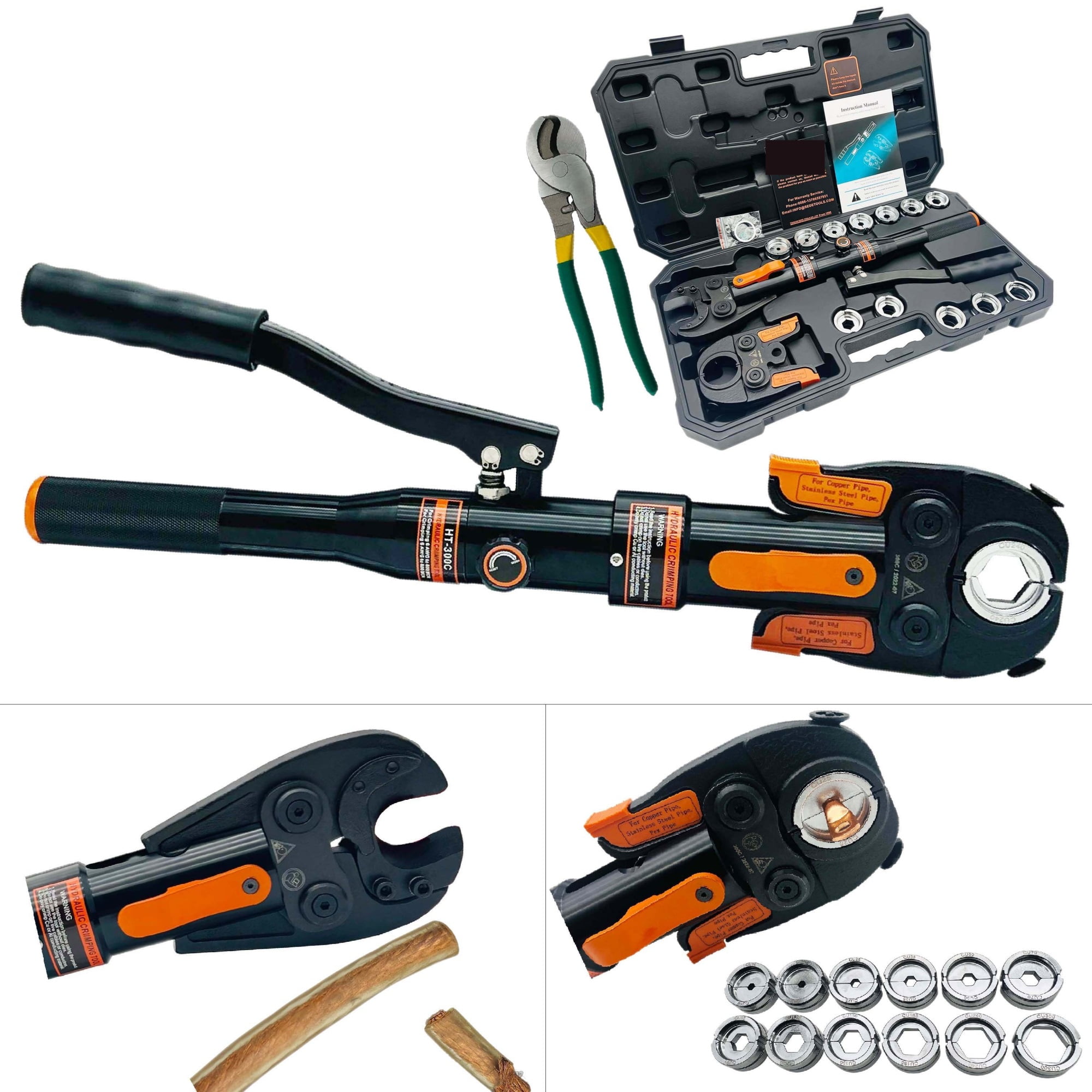2 In 1 Hydraulic Crimping Tool And Cutting Tool For Crimping 10-300mm2 ...