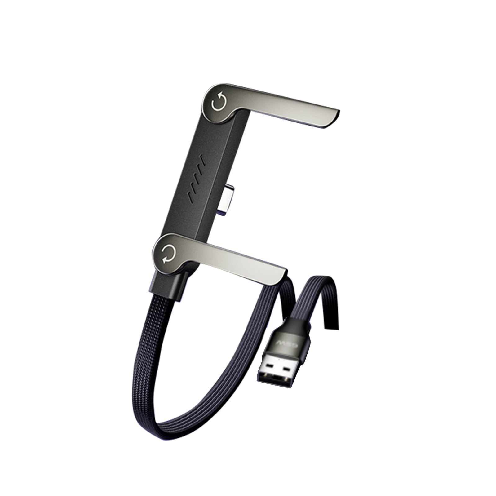 2-In-1 Invisible Holder Charger Cable, Ast Charging Cord with Folding ...