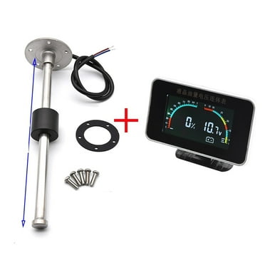 52mm Fuel Level Gauge With 100-550mm Fuel Level Sensor 0-190ohm Fuel ...