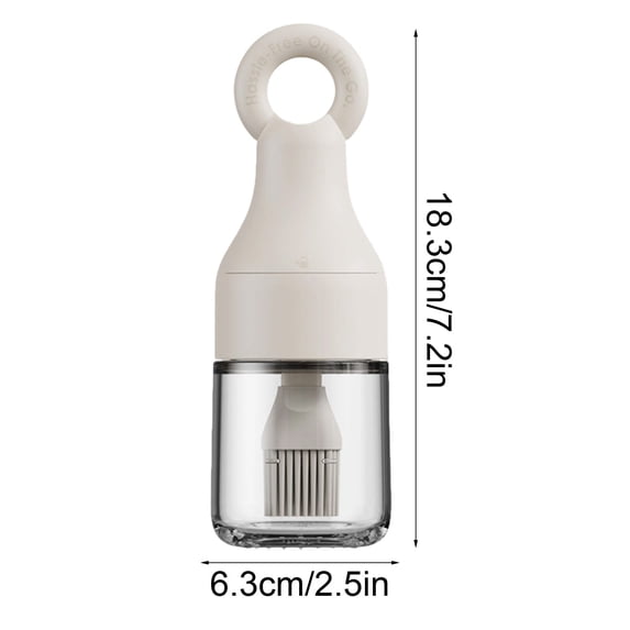 2-In-1 Leakproof Oil Bottle With Silicone Brush For Kitchen Baking Bbq ...