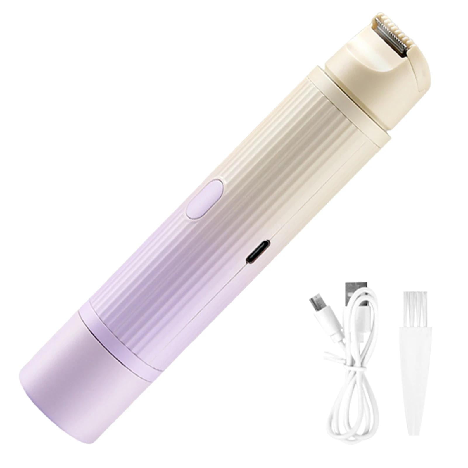 2 In 1 Little Bikini Trimmer Women Electric Remover Rechargeable Wet ...