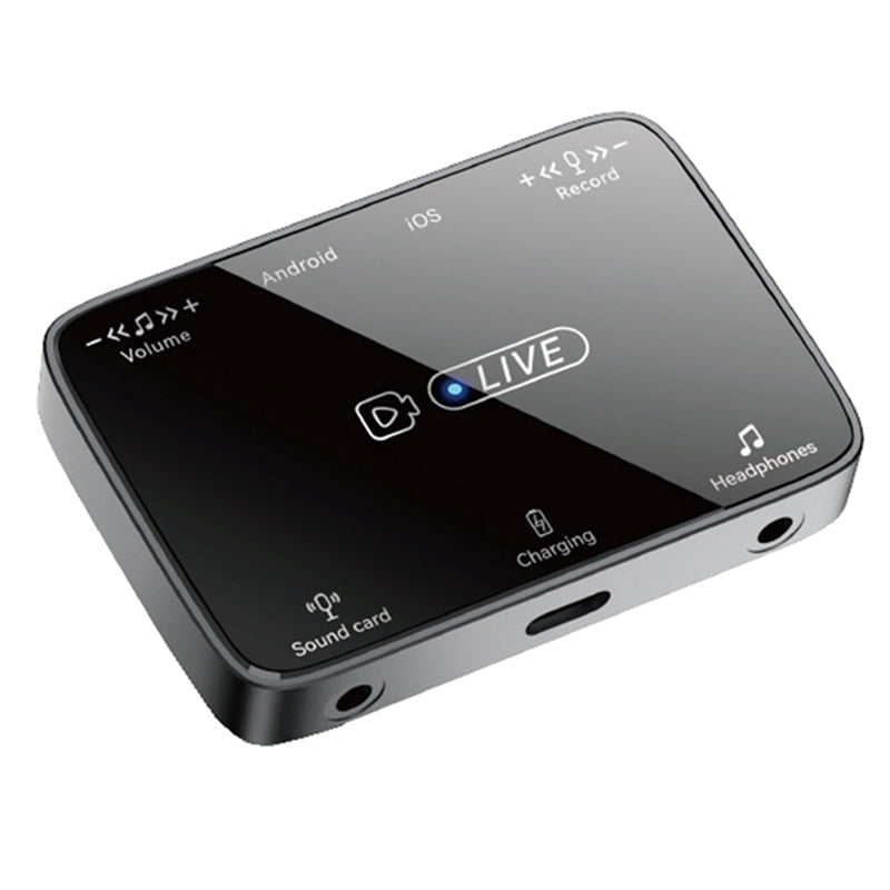 2 In 1 Live Broadcast Sound Card Adapter Suitable For Lighting/Typec ...