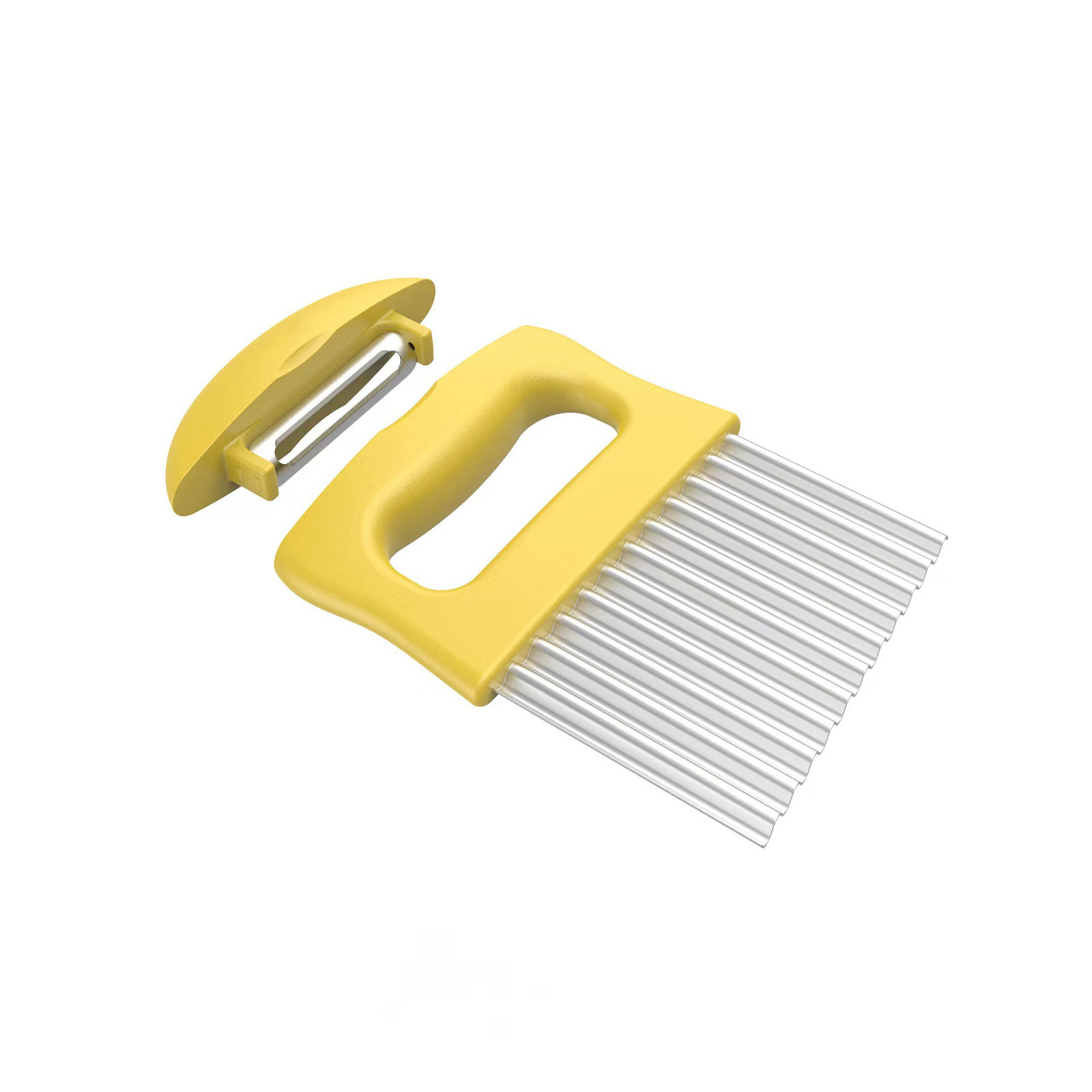 2 In 1 Melon Planer Potato Cutting Skin Potato Cutting Wave Mace Tooth ...