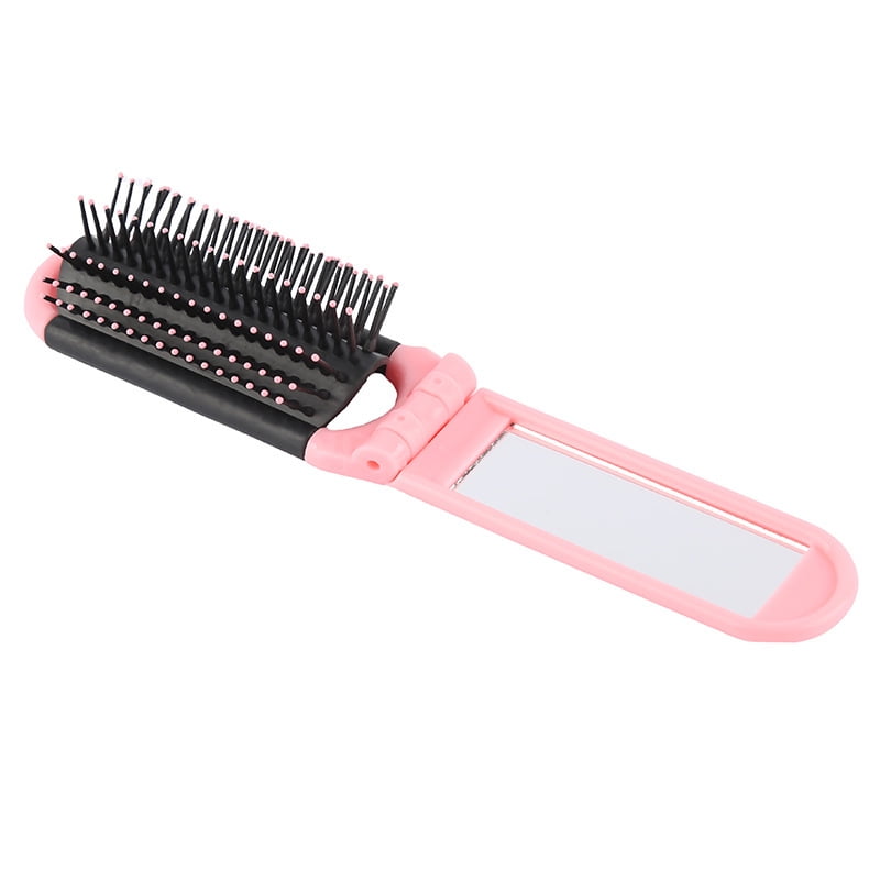 2 In 1 Mini Hair Brush Folding Massage Comb Head Massage Anti-Static ...