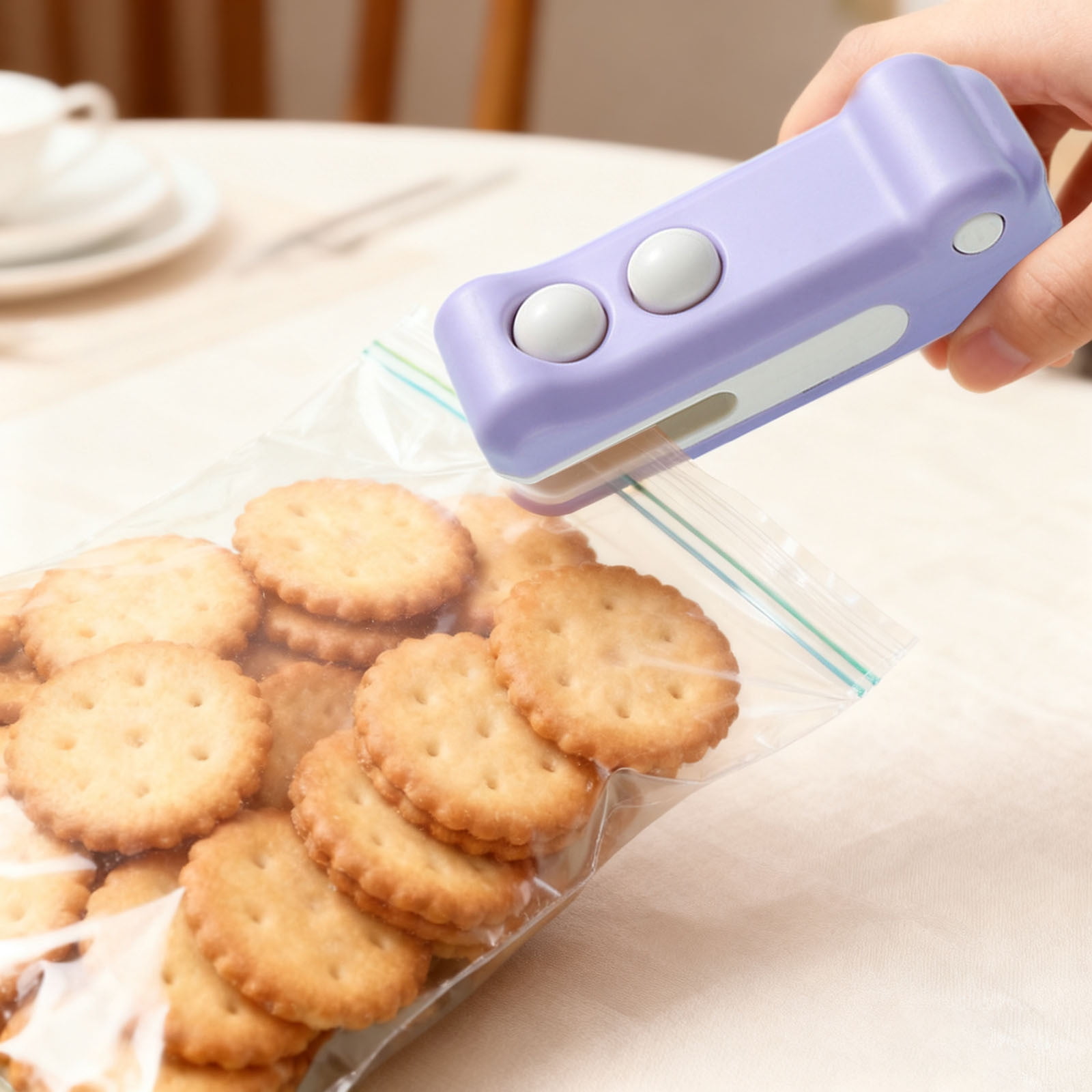 2 In 1 Mini Sealer With Cutter And 2025 Handheld Rechargeable Sealer ...