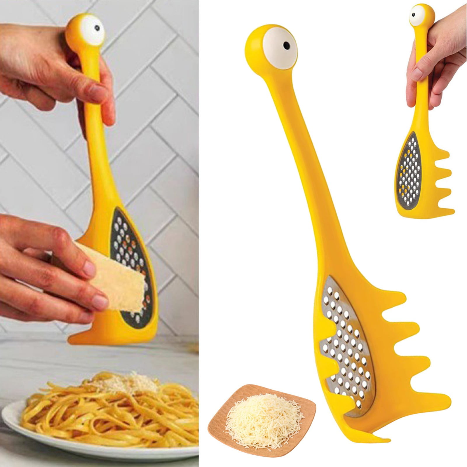 2-In-1 Monster Shape Cheese Grater and Pasta Spoon - Creative Kitchen ...
