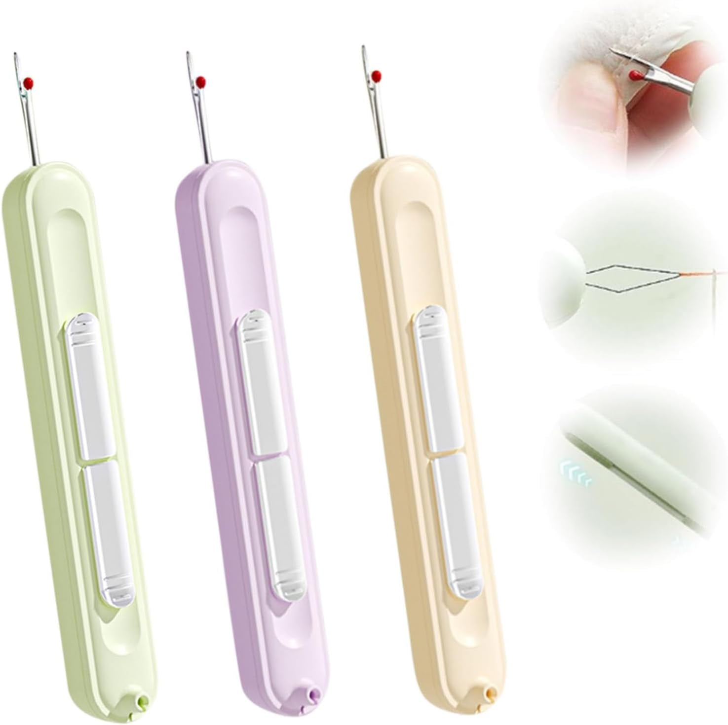 "Rdeuod 2-in-1 Needle Threader and Seam Ripper, Retractable Portable ...