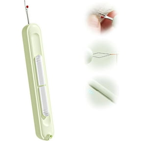 Dritz LED Retractable Needle Threader with Thread Cutter – Lighted with ...