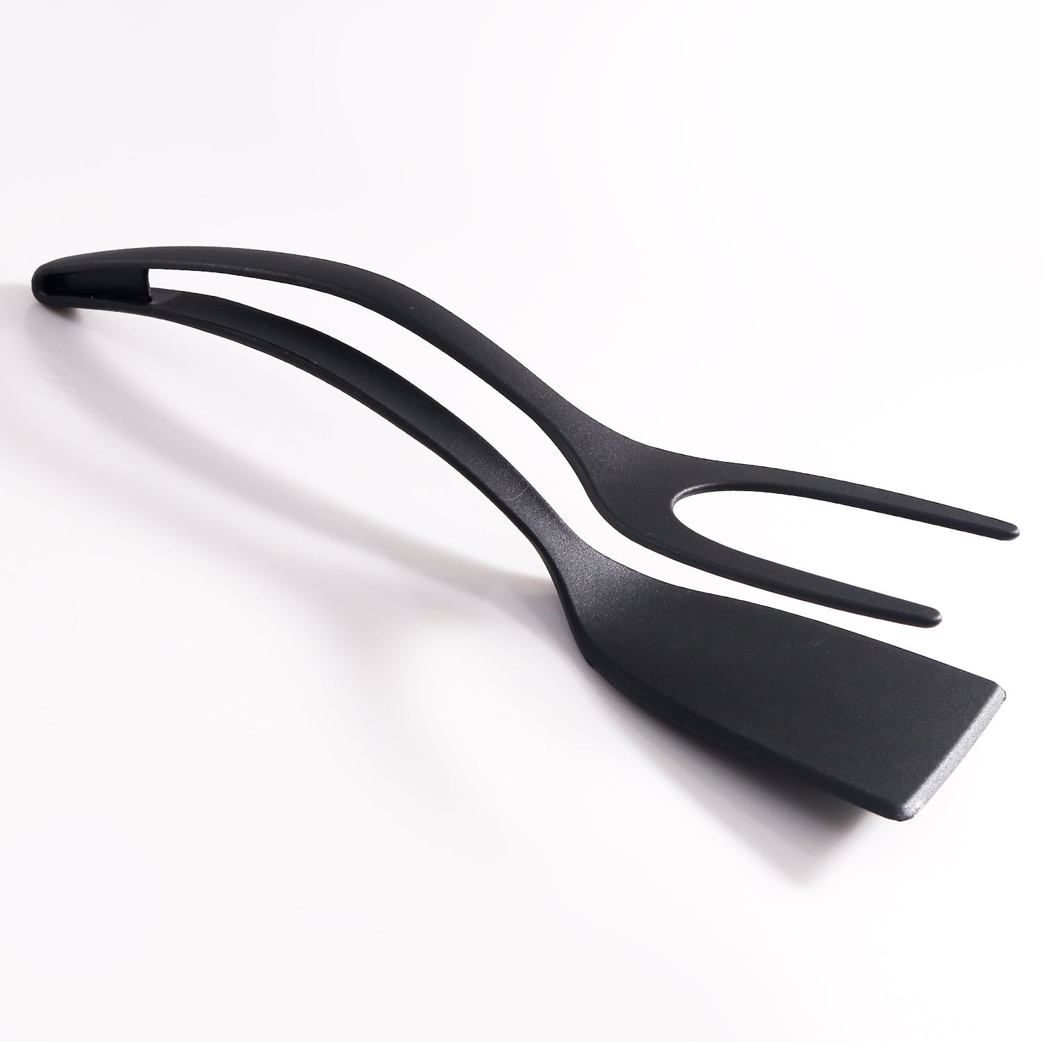 2 In 1 Nylon Grip Flip Tongs Egg Spatula Tongs Steak Spatula Tongs ...