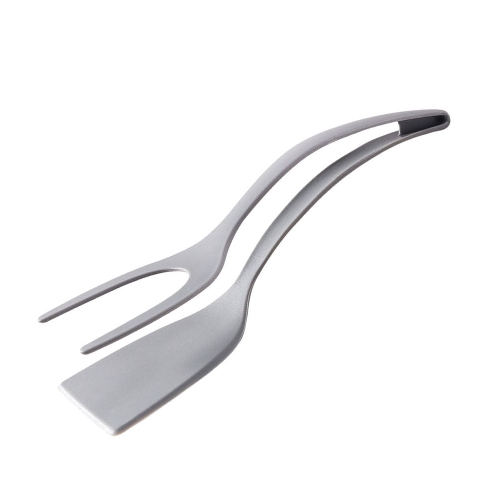 2 In 1 Nylon Grip Flip Tongs Egg Spatula Tongs Steak Spatula Tongs ...