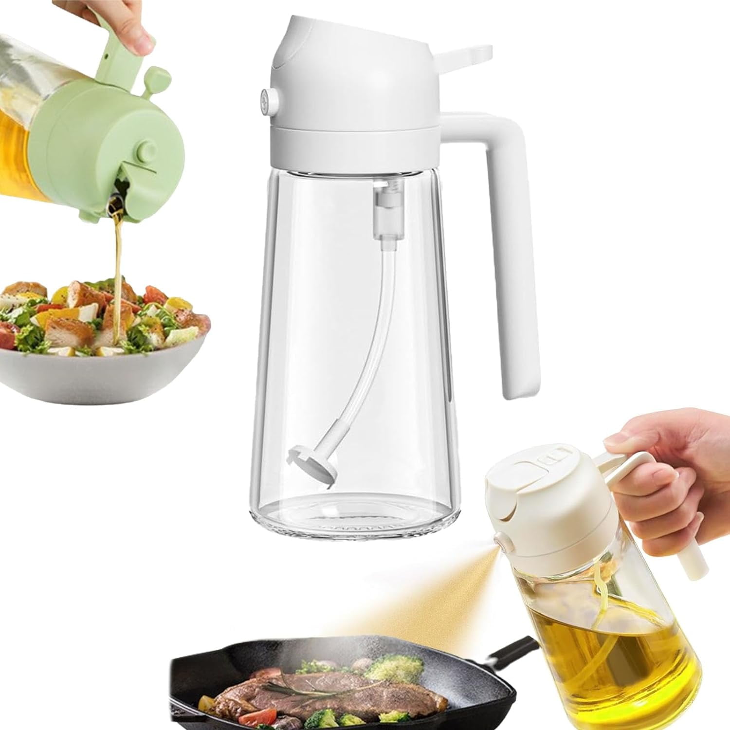 2 In 1 Oil Dispenser And Oil Sprayer For Kitchen, Olive Oil Dispenser ...