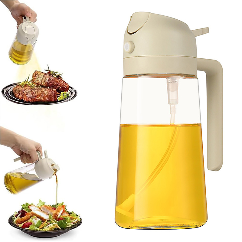 2 In 1 Oil Dispenser And Oil Sprayer, Oil Sprayer for Cooking, Cooking ...