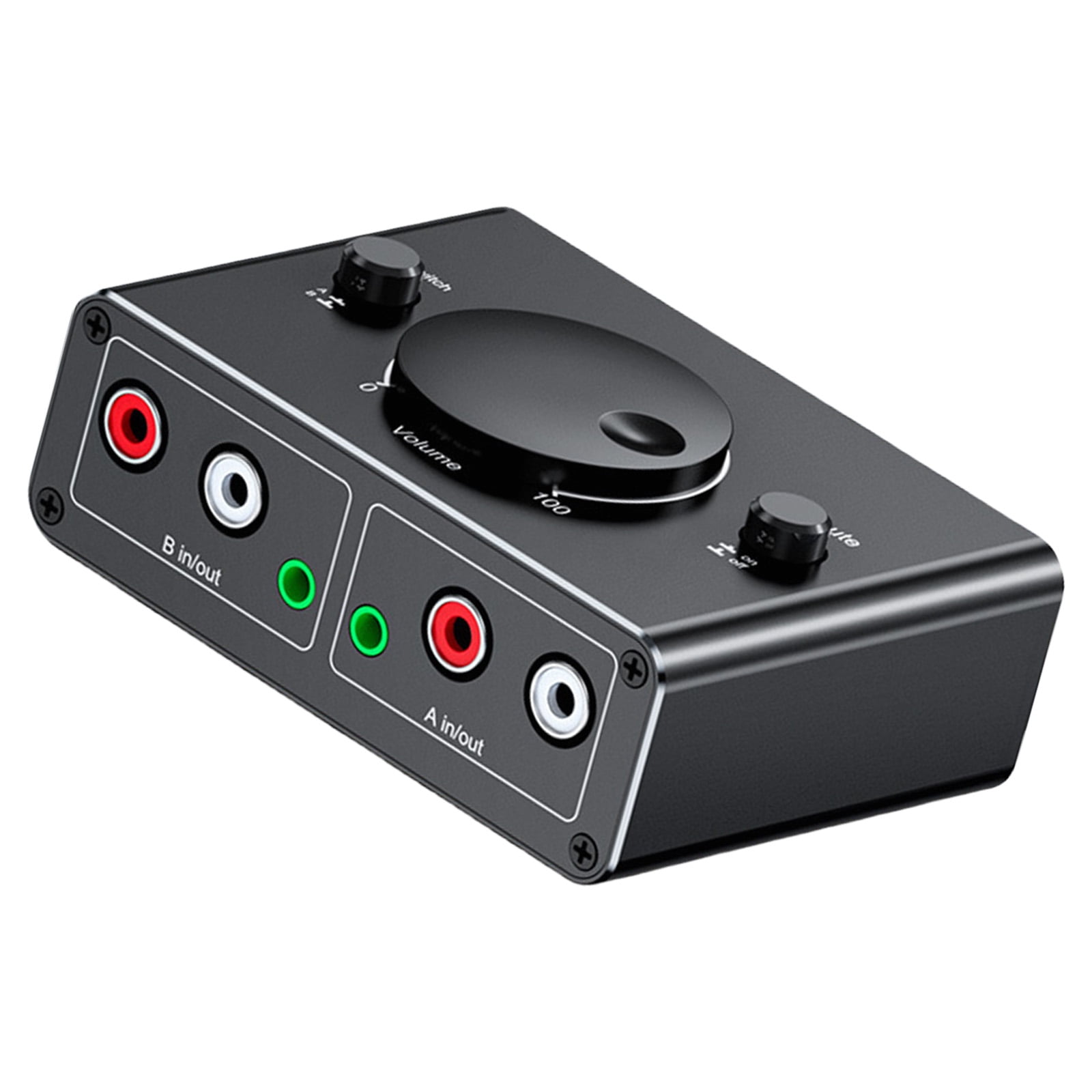 2 In 1 Out 3.5mm Auditory Switcher Box Bidirectional Music Box Switcher ...