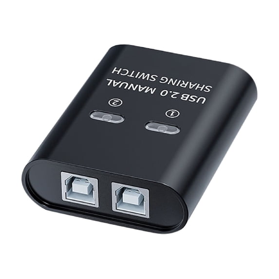 2 In 1 Out USB2.0 Switcher 2 Port Manual USB HUB Share Printer Device ...