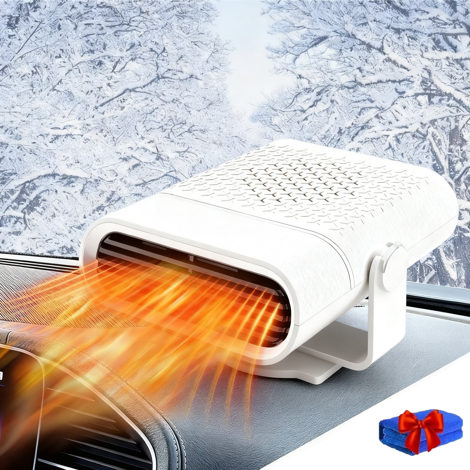 2-In-1 Portable Car Heater and Fan - 360° Rotation, 12v/24v 150w ...