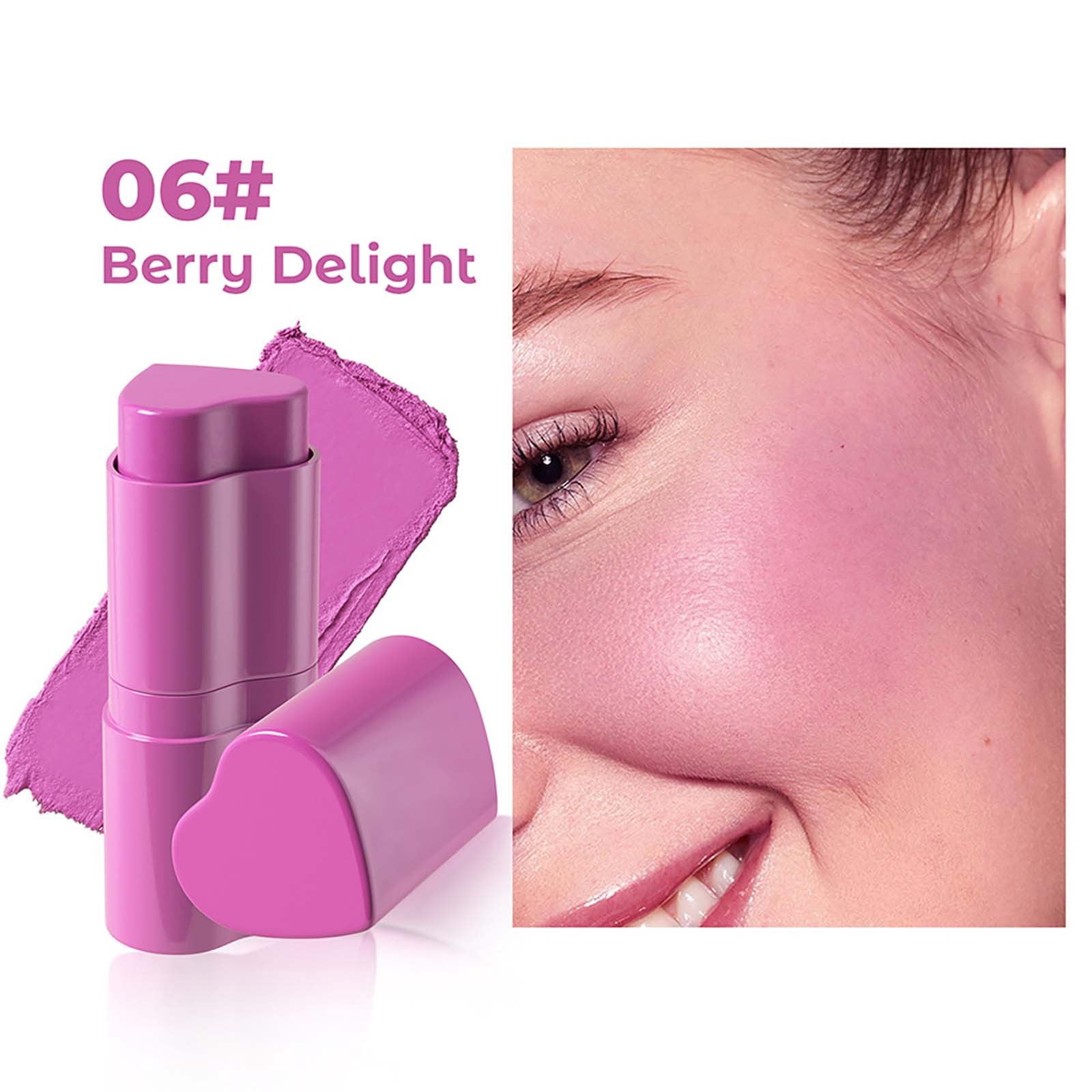 2 In 1 Portable Cheek Blusher And Highlighter Stick For Makeup Easy ...