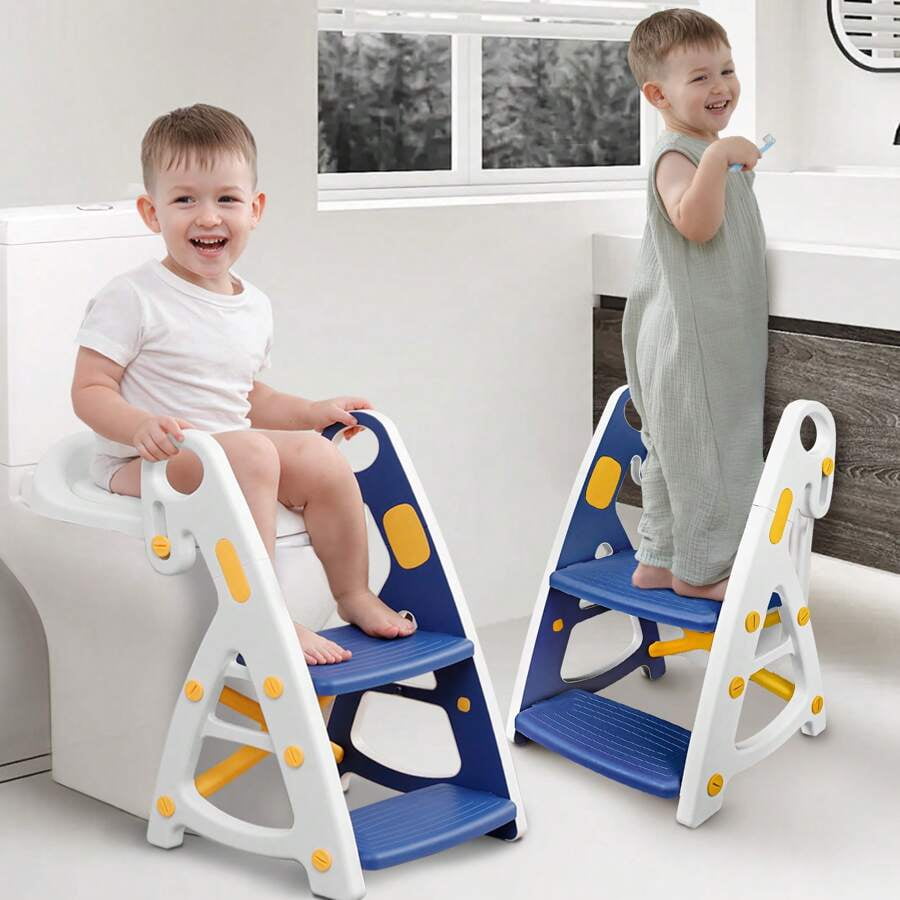 2-In-1 Potty Training Seat, Toddler Toilet Seat With Step Stool, Ultra ...