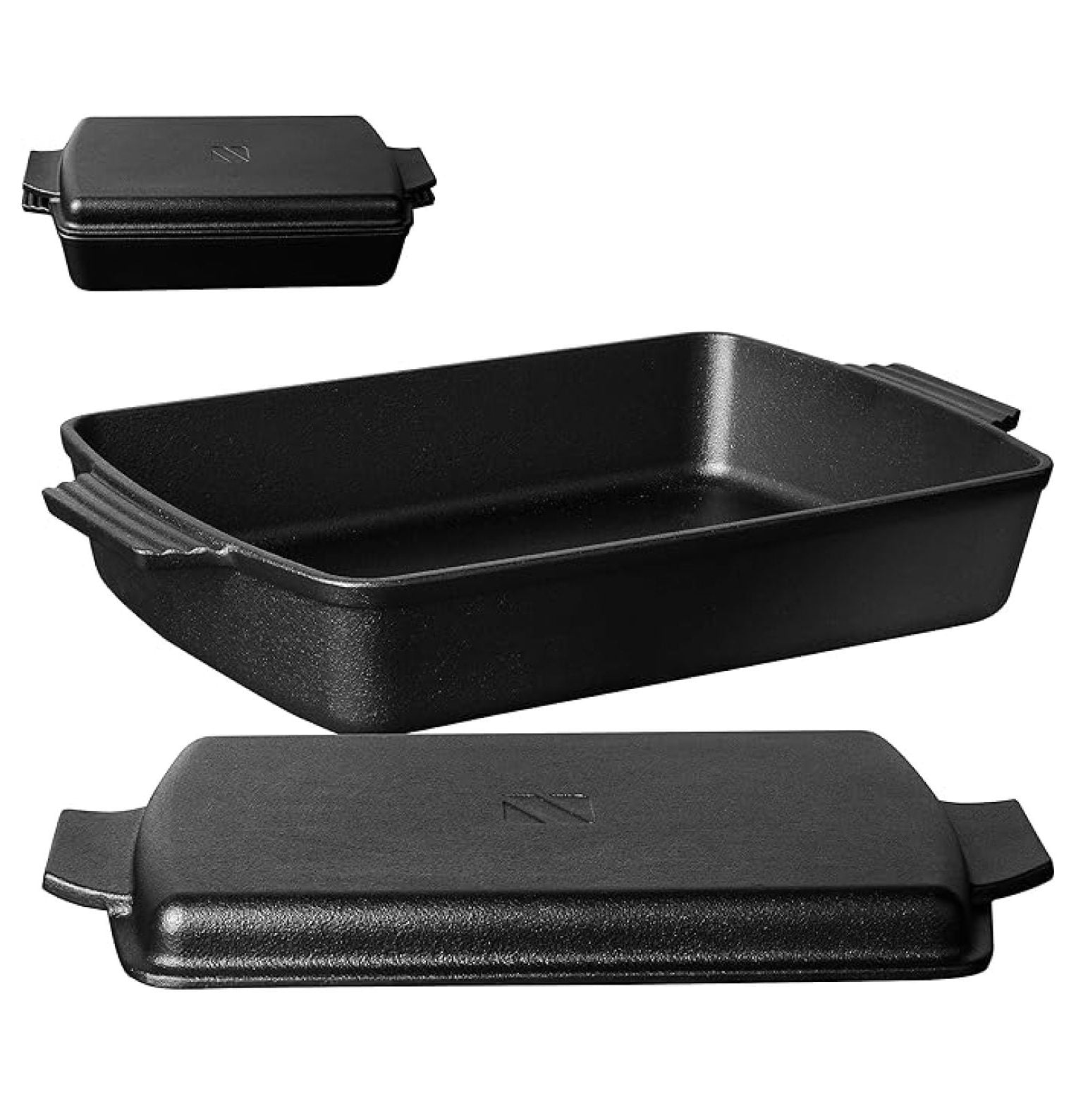 2-In-1 Pre Seasoned Cast Iron Dutch Oven With Skillet Lid,Casserole ...