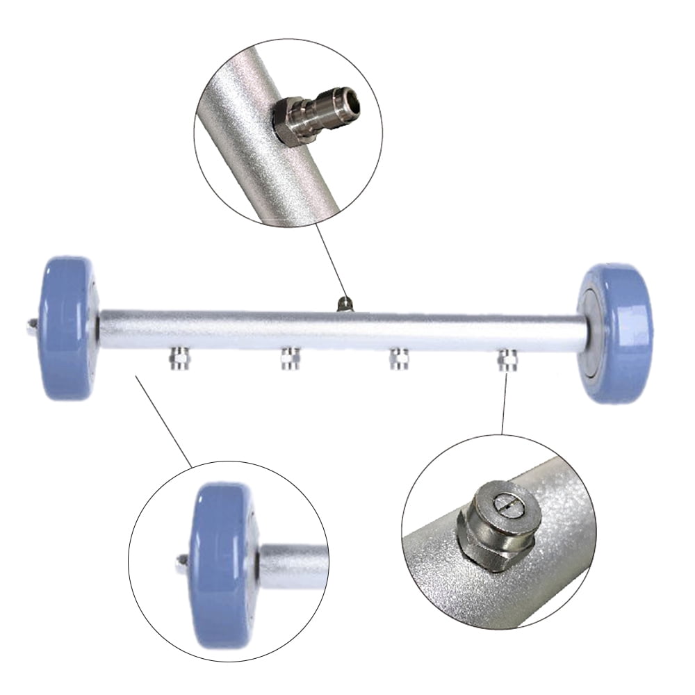 2 In 1 Pressure Washer Attachment Undercarriage Cleaner Water Broom ...