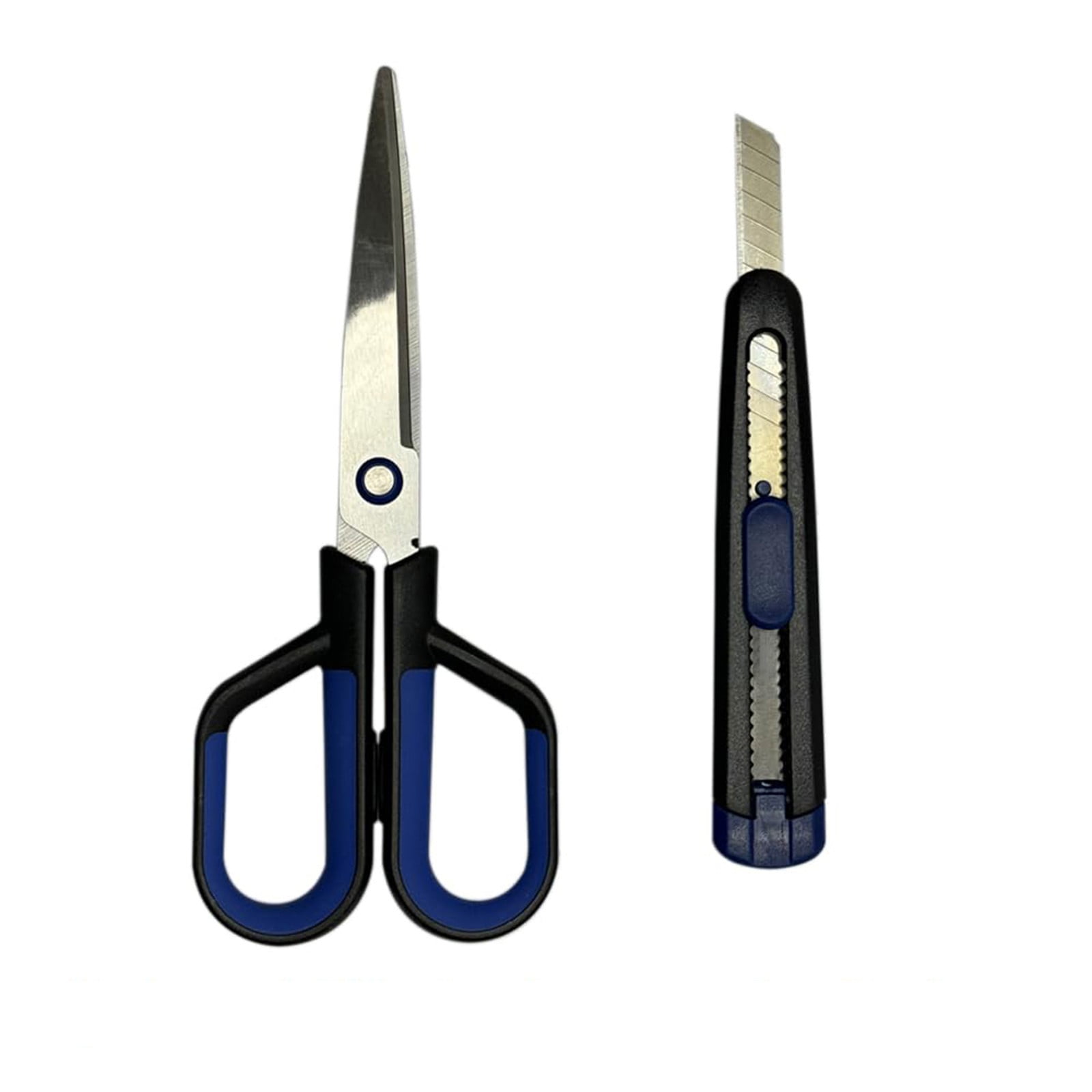 2 In 1 Scissors And Utility Set Stainless Steel Utility Retractable Box ...