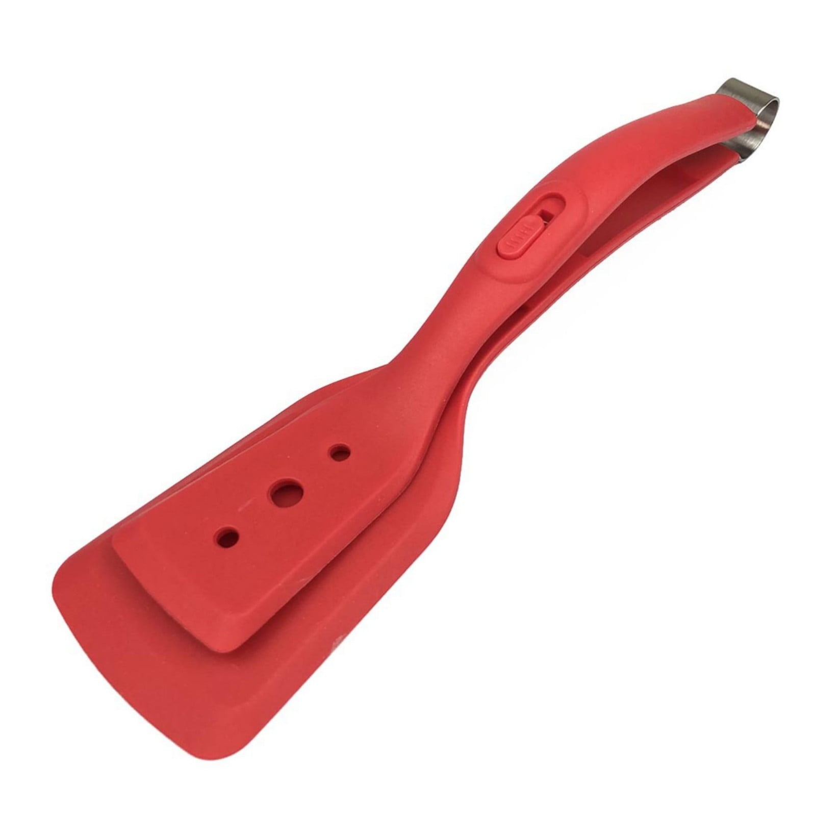 2 In 1 Silicone Spatula Tongs Kitchen Utensils Non Stick Heat Grip Flip ...