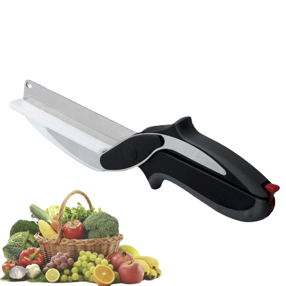 2-in-1 Smart Chopping Knife Multifunctional Kitchen Scissors Food ...