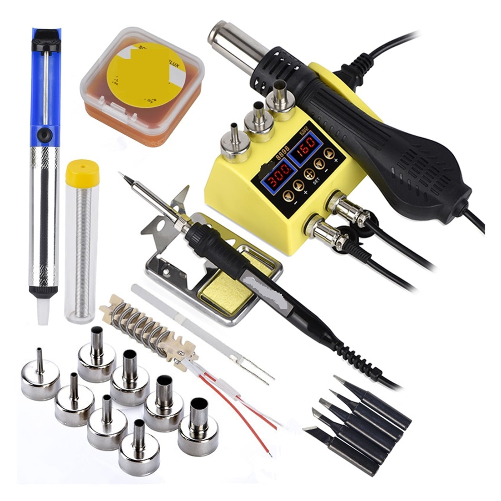 2 In 1 Soldering Station,Led Digital Welding Rework Station For Cell ...
