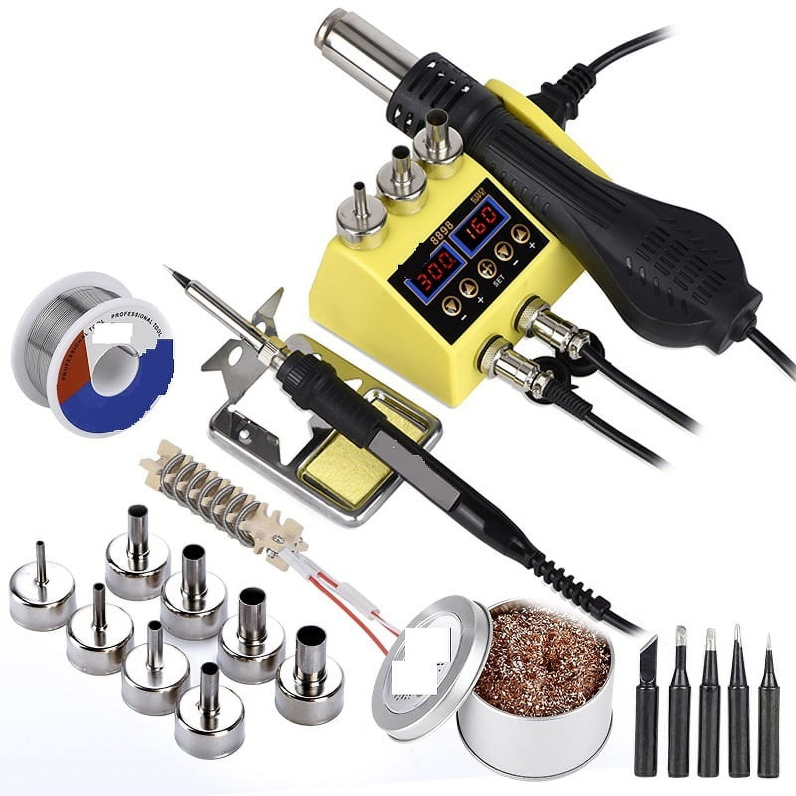 2 In 1 Soldering Station,Led Digital Welding Rework Station For Cell ...