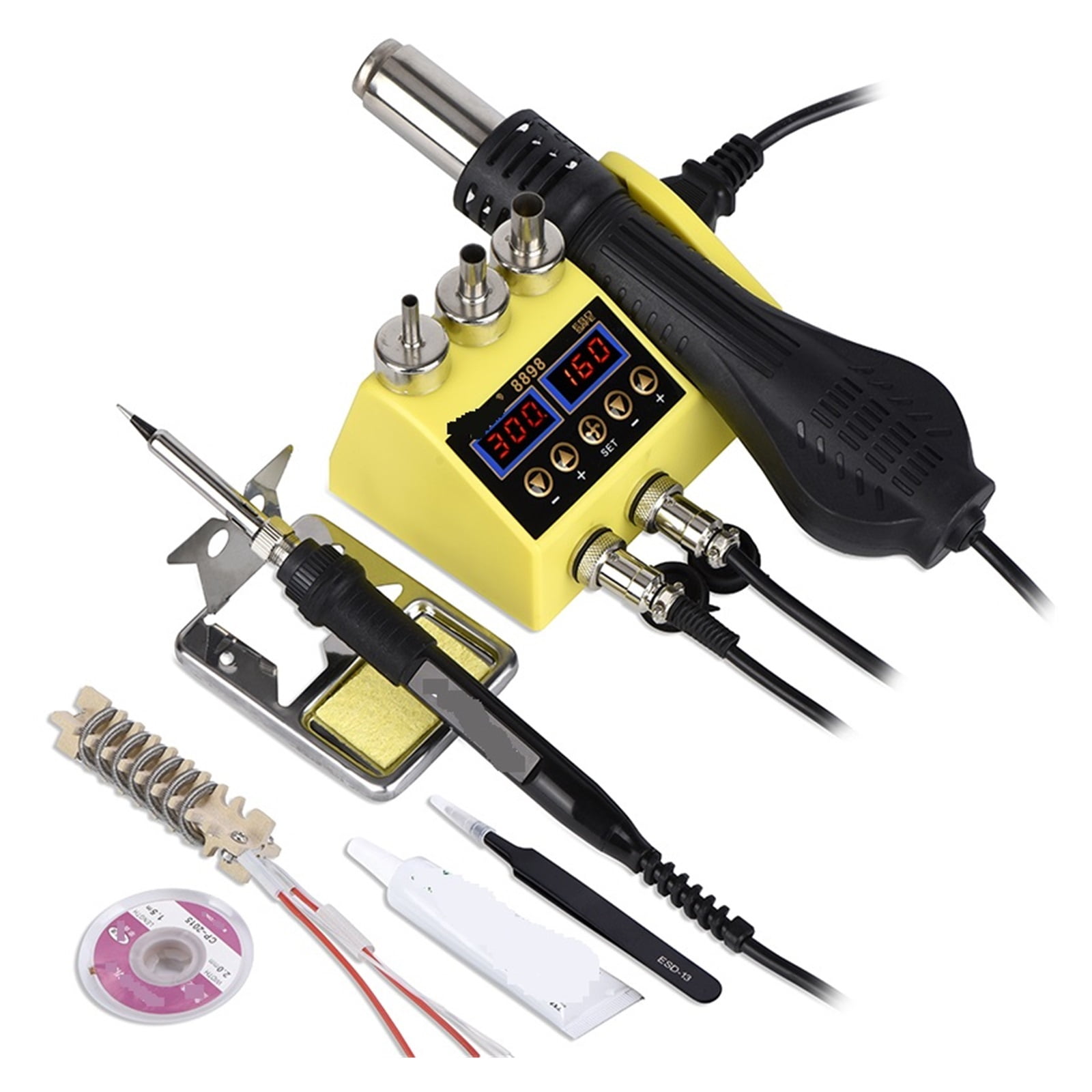 2 In 1 Soldering Station,Led Digital Welding Rework Station For Cell ...