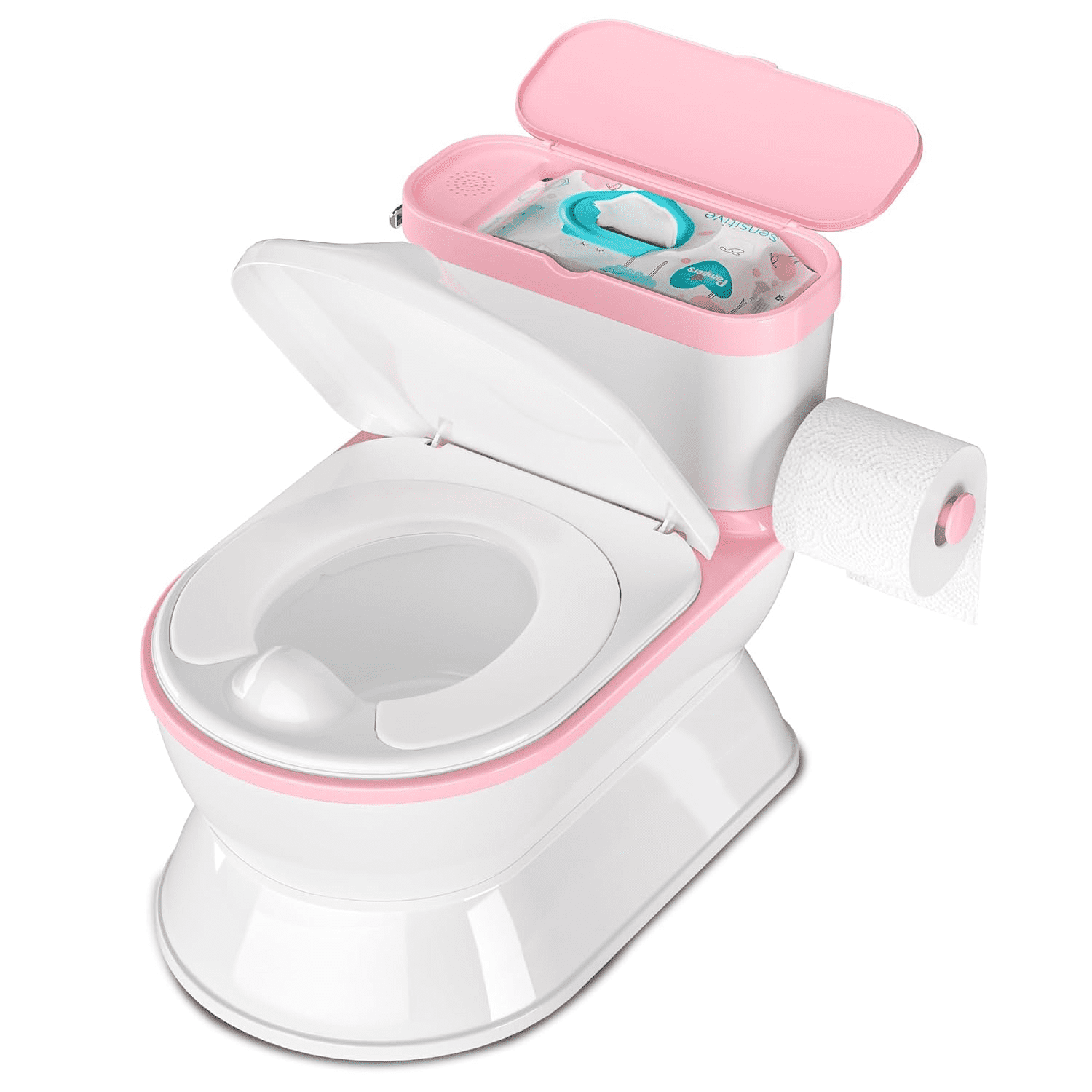 2-In-1 Toddler Potty Training Toilet - Larger Potty Chair & Detachable ...